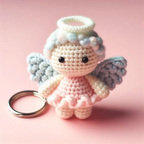 Adorable Angel Amigurumi Keychain Pattern