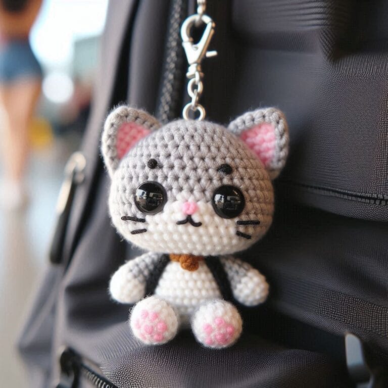 Amigurumi Cat Keychain Pattern