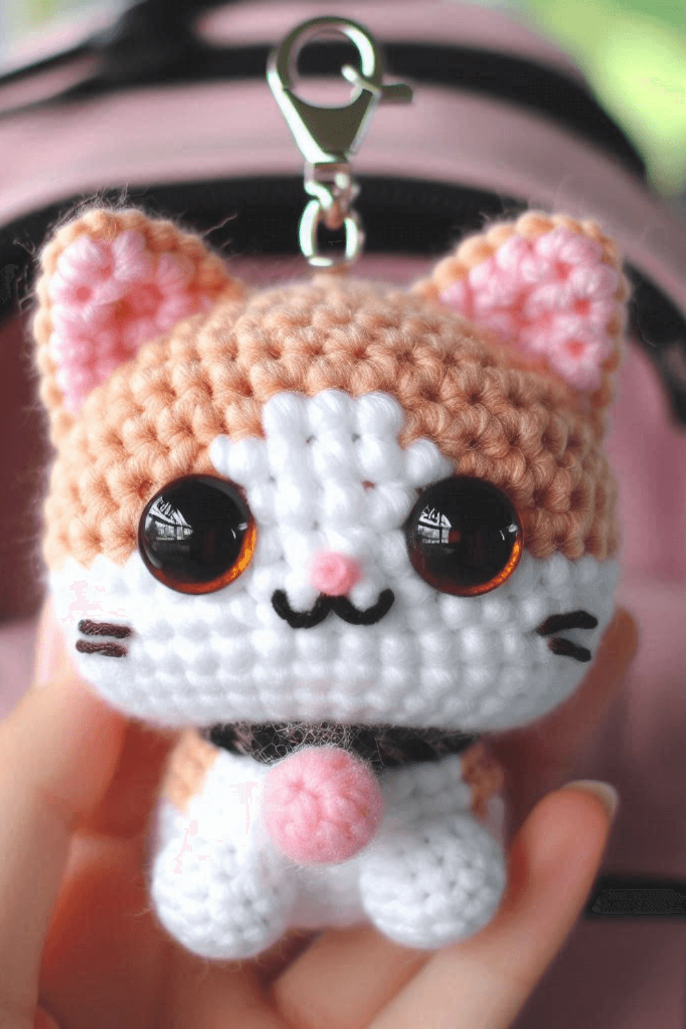 Adorable Crochet Cat Keychain Pattern