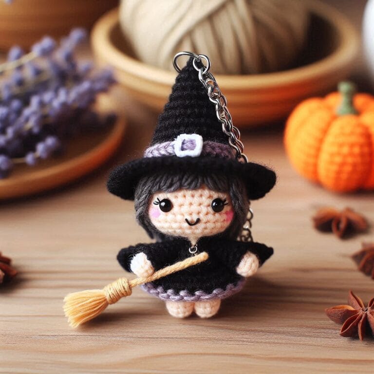 Amigurumi Star Anise Witch Keychain