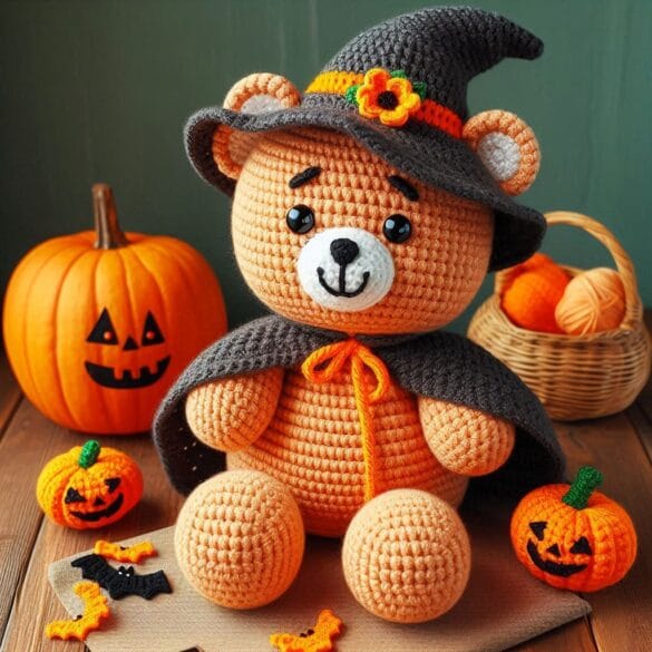 Crochet Halloween Teddy Bear Pattern