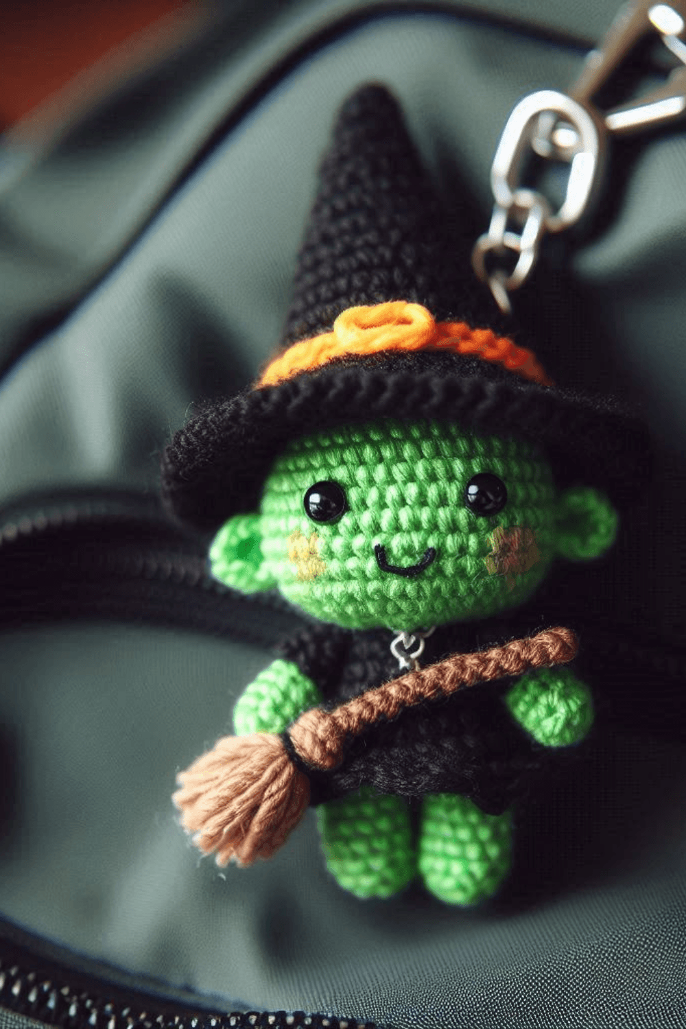 Crochet Witch Keychain Pattern