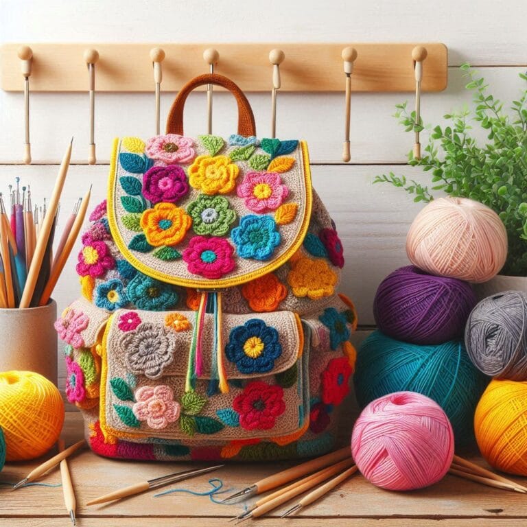 Floral Crochet Backpack: A Beautiful and Practical Handmade Accessory