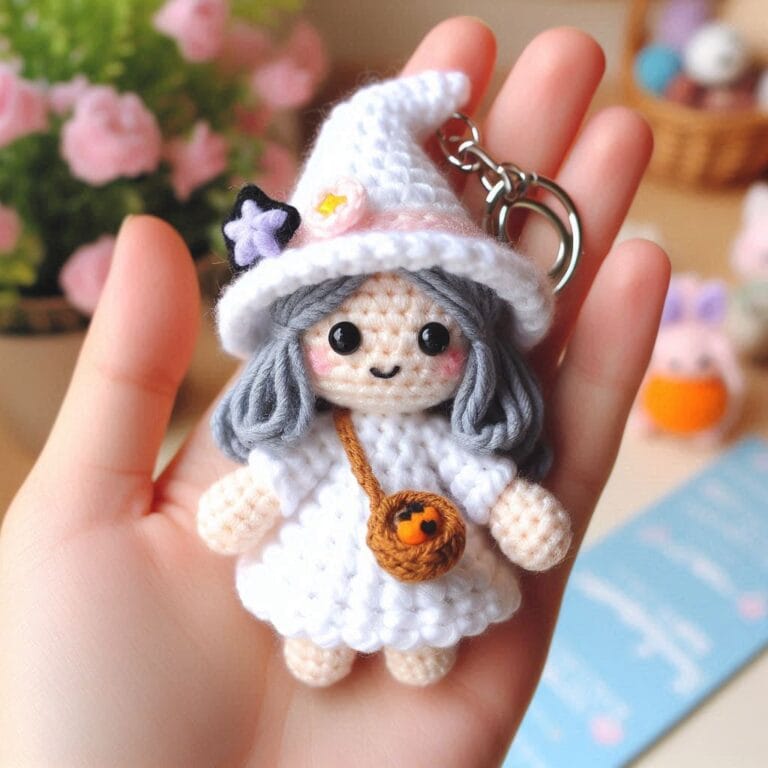 Witch Amigurumi Keychain