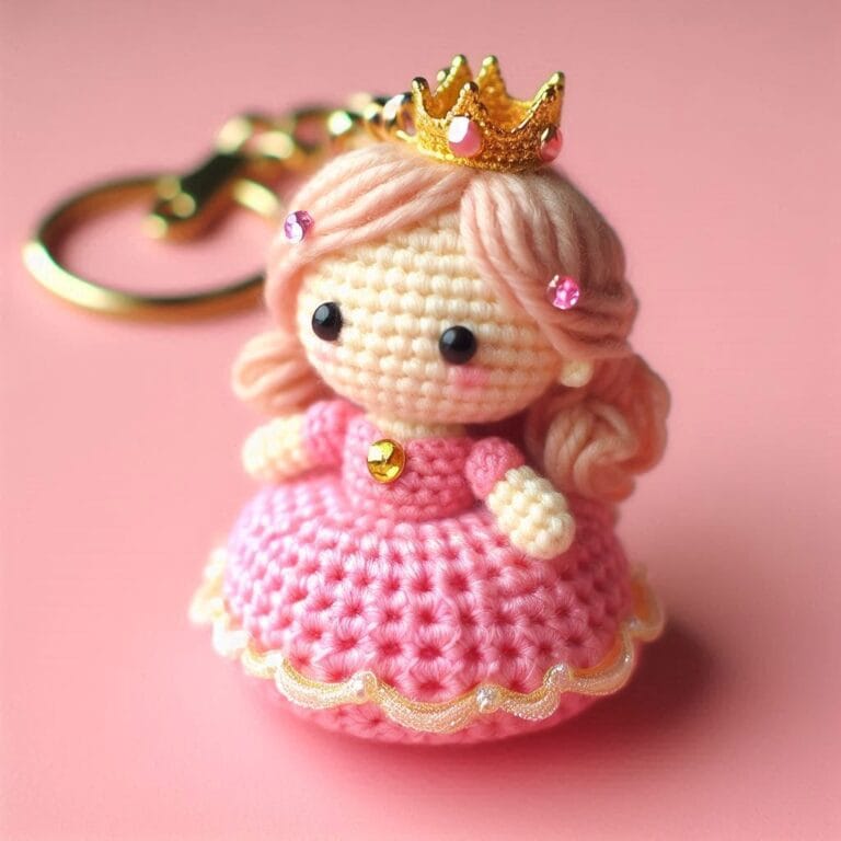 Amigurumi Princess Keychain - Old Library