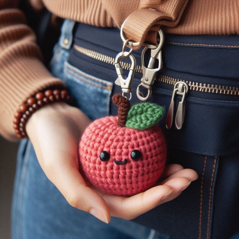 Crochet Apple Keychain: A Fun and Simple Amigurumi Project