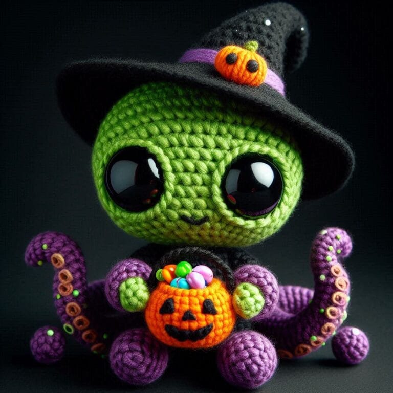 Halloween Alien Witch Amigurumi