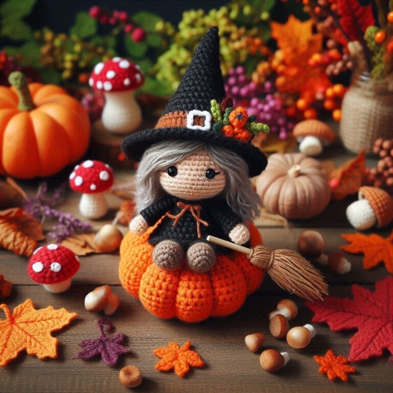 Mini Witch in Amigurumi