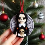 Wednesday Addams Amigurumi Ornament - Old Library