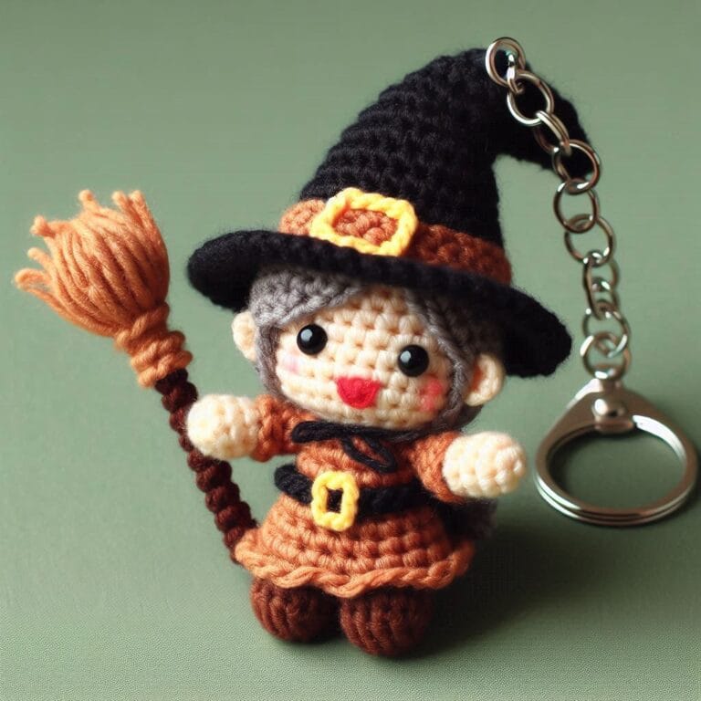 Witch Amigurumi Keychain