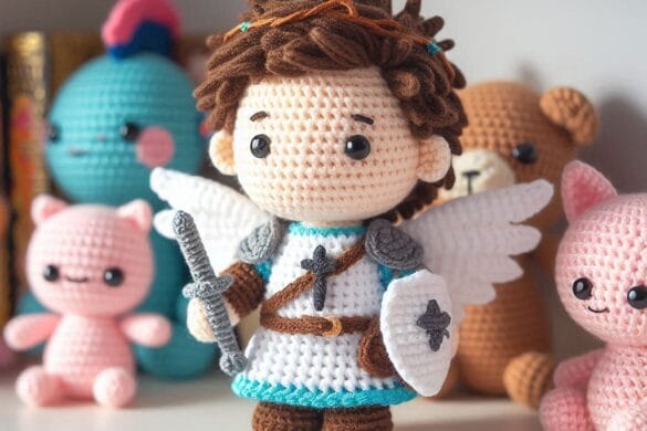 Crochet Angel Keychain