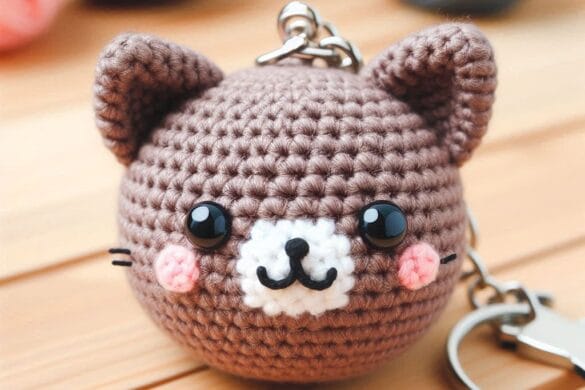 Princess Fiona amigurumi keychain