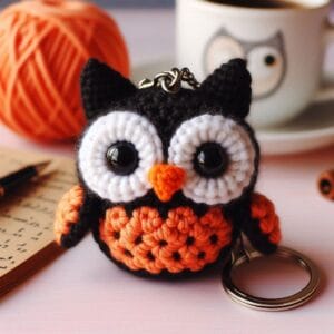 Crochet Owl Keychain Pattern