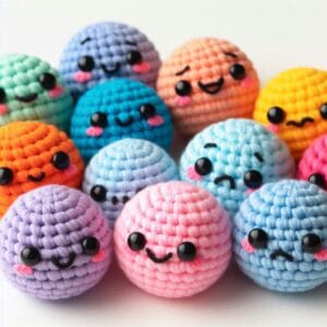 Cute stress blobs Crochet Balls Pattern - Old Library