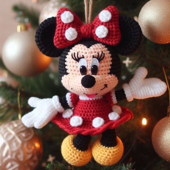 Crochet Minnie Mouse Christmas Amigurumi
