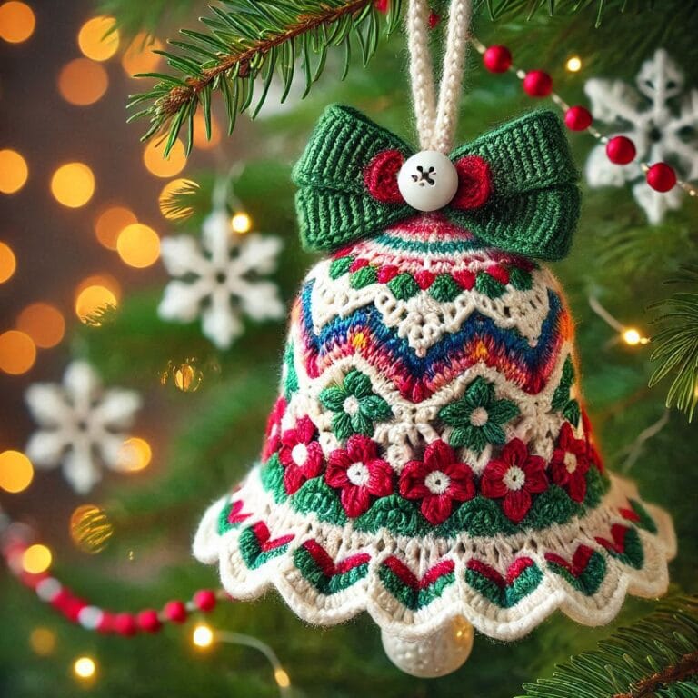 Crochet Christmas Bell Ornament: A Festive DIY Craft