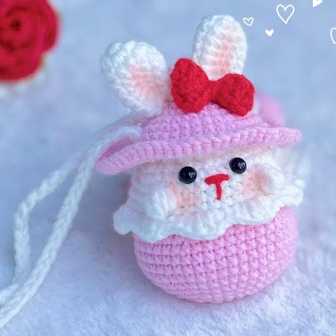 How to crochet Bunny Bag for Easter eggs - Old Library