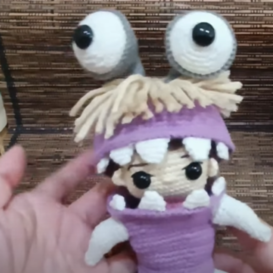 Crochet Monster BOO Amigurumi - Old Library