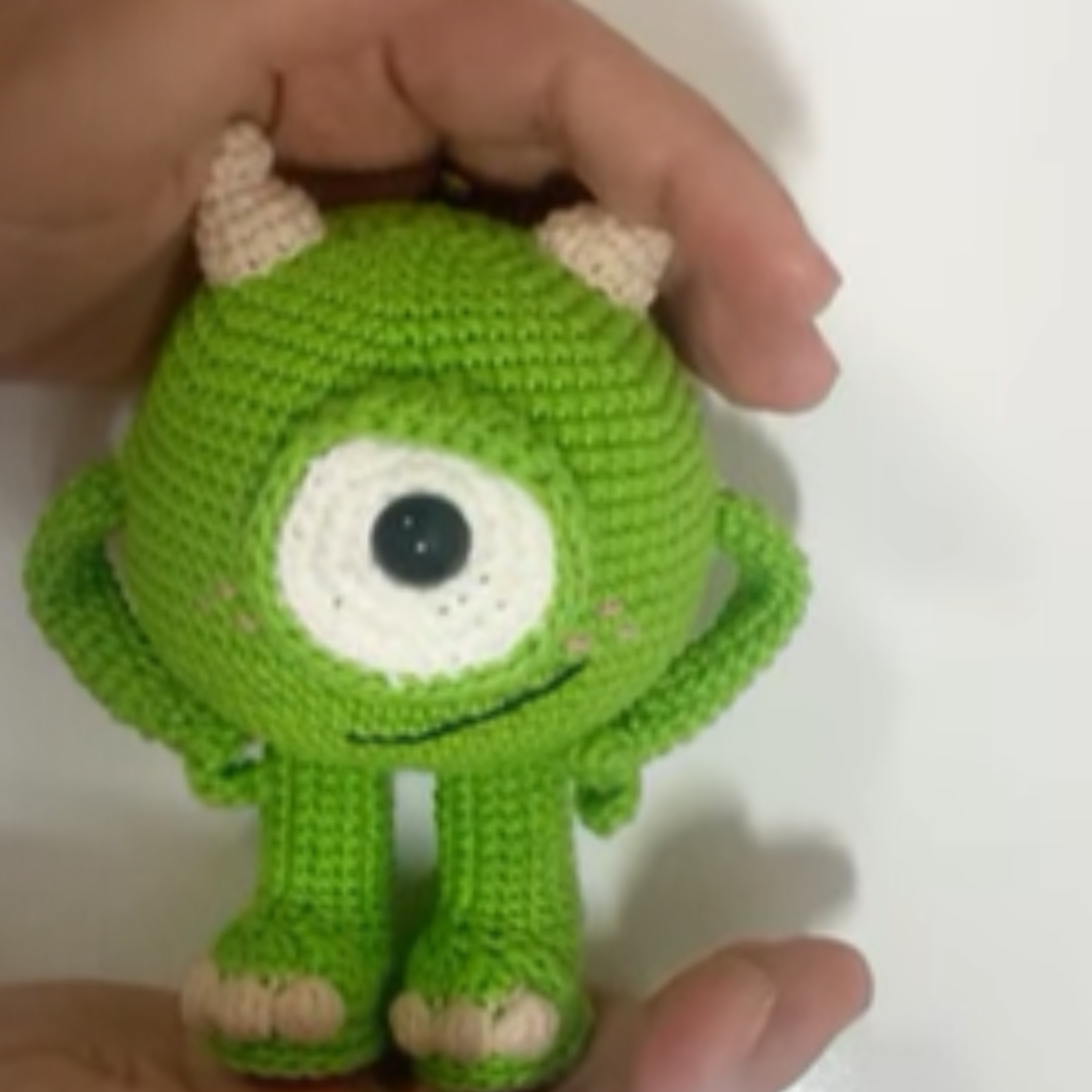 Amigurumi Mike Wazowski from Monsters Inc. - Old Library